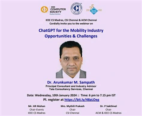 mohan hr on linkedin forthcoming events of ieee cs csi