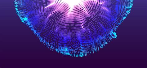 Array With Dynamic Particles 3d Technology Style Abstract Background Stock Illustration