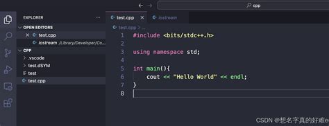 【mac Os】vscode 配置 C 万能头文件 Bitsstdchvscode万能头文件 Csdn博客