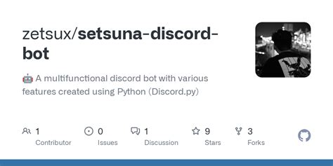 github zetsux setsuna discord bot 🤖 a multifunctional discord bot