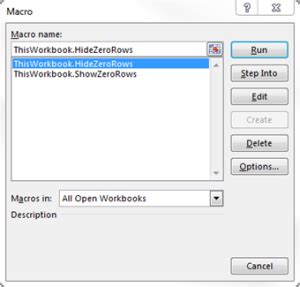 How To Hide Zero Rows Using Excel Functionality Sage Intelligence