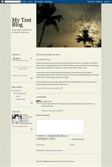 create your own blogger template williamson
