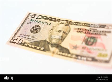 Fifty Dollars Banknote In Denominations 50 Dollar Series 2013 Symbol