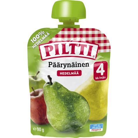 Hedelmäsose Piltti 90 G Päärynäinen 4 Kk Tokmanni Fi