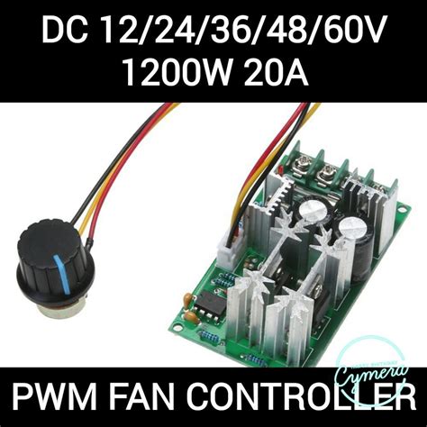Jual PWM FAN Controller DC 20A 12v Sampai 60v Shopee Indonesia
