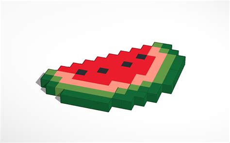 3d Design Minecraft Melon Tinkercad