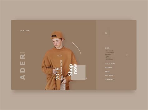 Ader Error Portfolio Design Layout Website Header Design Modern