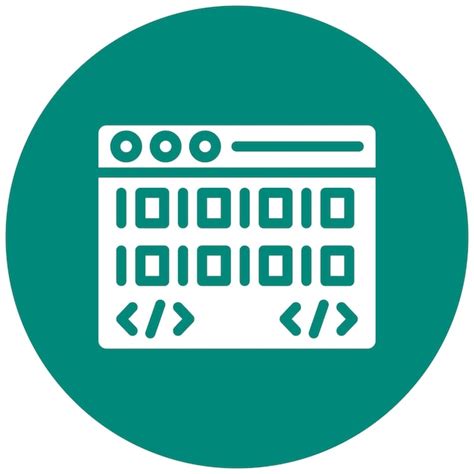 Premium Vector Binary Code Vector Icon Design Illustration