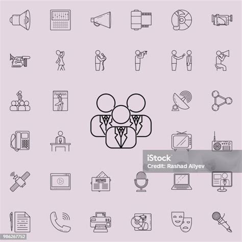 비즈니스 사람들이 아이콘 미디어 아이콘의 자세한 설정 합니다 프리미엄 품질 그래픽 디자인 부호입니다 웹사이트 웹 디자인 모바일 응용 프로그램 모음 아이콘 중 하나 0명에