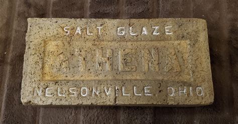 Daves Brick Collection Brick0255 Salt Glaze Athena Nelsonville Ohio
