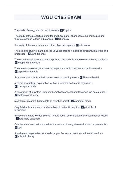 WGU C Exam Verified Answers By Expert Study Guide WGU C Stuvia US