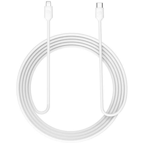 כבל סנכרון וטעינה Miracase עם חיבור Usb Type C לחיבור Mfi Lightning באורך 1 2 מטר צבע לבן