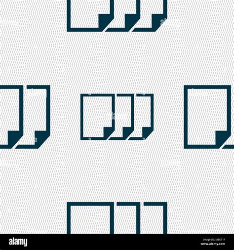 Copy File Sign Icon Duplicate Document Symbol Seamless Abstract Background With Geometric