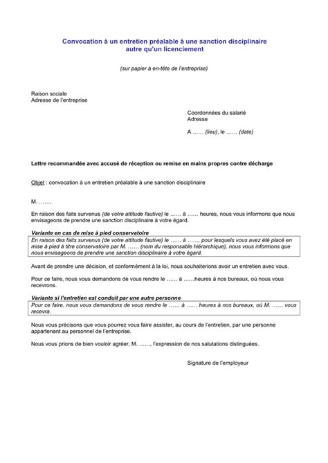 Modèle Convocation Doc Pdf Page 1 Sur 1