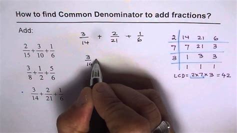 Adding Fractions Without Common Denominator