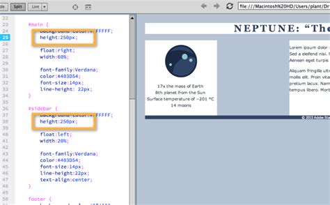Adobe Learn 학습 Dreamweaver Css를 사용하여 페이지 요소의 스타일 지정