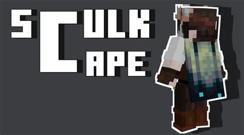 Sculk Cape Minecraft Texture Pack