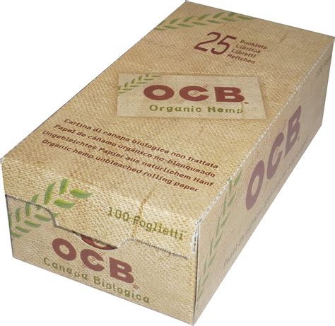 Ocb Organic Hemp Rolling Papers Single Wide Double 36mm X 69mm 25