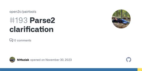 Parse2 Clarification · Issue 193 · Open2cpairtools · Github