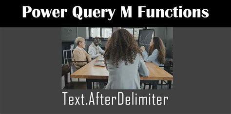 the m code behind the power query m function text afterdelimiter