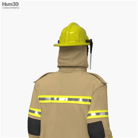 Asian Firefighter 3d Model Download Character On