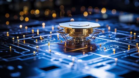 Cutting Edge Quantum Computing Research Stock Illustration Illustration Of Binary Electronics