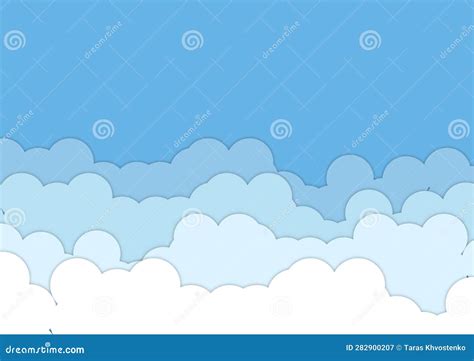 Sky Background With Clouds Stock Vector Illustration Of Abstract 282900207