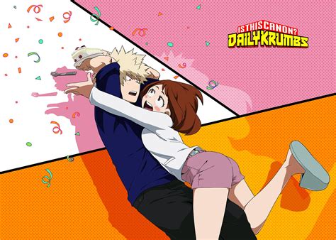 Uraraka Ochako And Bakugou Katsuki Boku No Hero Academia Drawn By Krumbs Dailykrumbs Danbooru