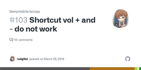 Shortcut Vol And Do Not Work · Issue 103 · Genymobilescrcpy · Github