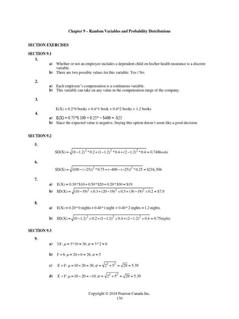 Business Statistics Canadian 3rd Edition Sharpe Solutions Manual Pdf Standard Deviation