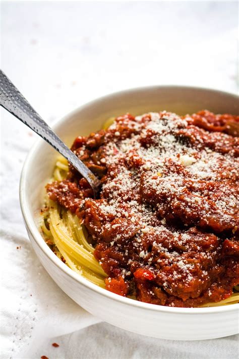 Vegetarian Mushroom Spaghetti Sauce Giratan