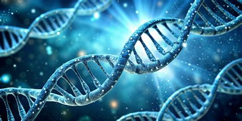 Genetically Modified Dna Under The Microscope Creative Ai Stock