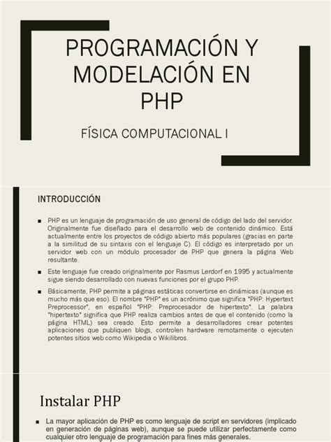 Programación En Php 1 Pdf Estructura De Datos De Matriz Php