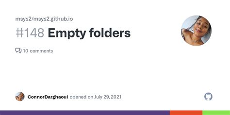 Empty Folders · Issue 148 · Msys2 · Github