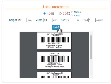How To Print In Bulk The Barcodes Using Lsmremote Labcollector