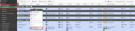 technical tip how to delete all firewall policies fortinet community