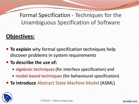Formal System Specification In Software Engineering Methods And Benefits