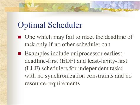 Ppt Chapter 3 Real Time Scheduling And Schedulability Analysis Powerpoint Presentation Id