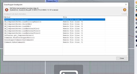 Ghpython Error Messages At Launch Grasshopper Mcneel Forum