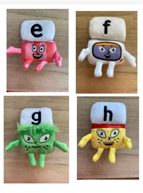 Alphablocks Plush Toy Single Letter Etsy