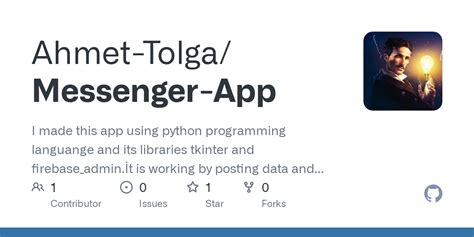 GitHub Ahmet Tolga Messenger App I Made This App Using Python