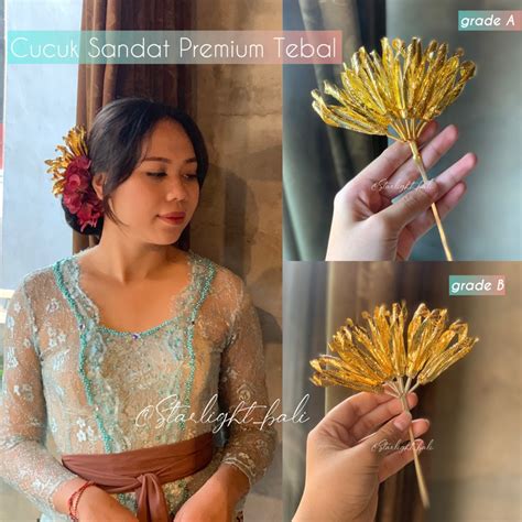 Jual Cucuk Sandat Premium Kelopak Besar Hiasan Sanggul Cucuk Shopee
