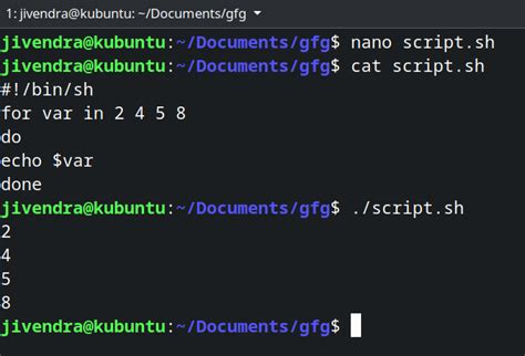 How To Create A Shell Script In Linux Geeksforgeeks