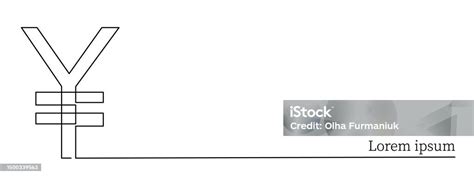 엔 통화 하나의 라인 아트 연속 등고선 그리기 비즈니스를 위한 손으로 그린 아이콘 국제 금융 가치 기호 웹 디자인을 위한 트렌디한 템플릿 소셜 미디어 편집 가능한 획 개념