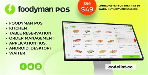 foodyman pos v1 0 a single restaurant pos kitchen table reservation
