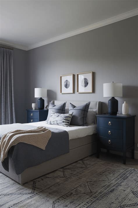 25 Dreamy Navy Blue And Grey Bedroom Ideas Youll Fall In Love With