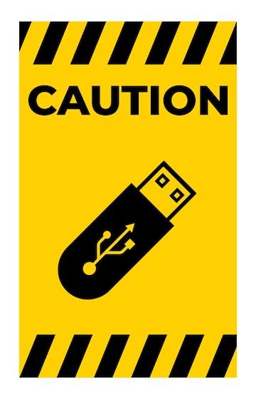 premium vector do not use flash drive symbol sign isolate on white