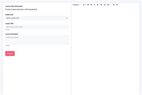 The 1 Ai Lesson Plan Generator