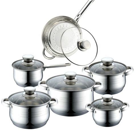 Комплект съдове за готвене от 12 части индукция Emag Bg