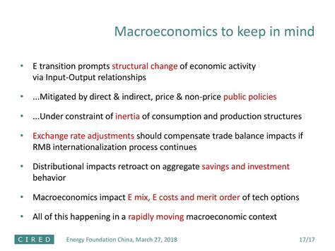 The Macroeconomics Of Energy Transitions Ppt Download